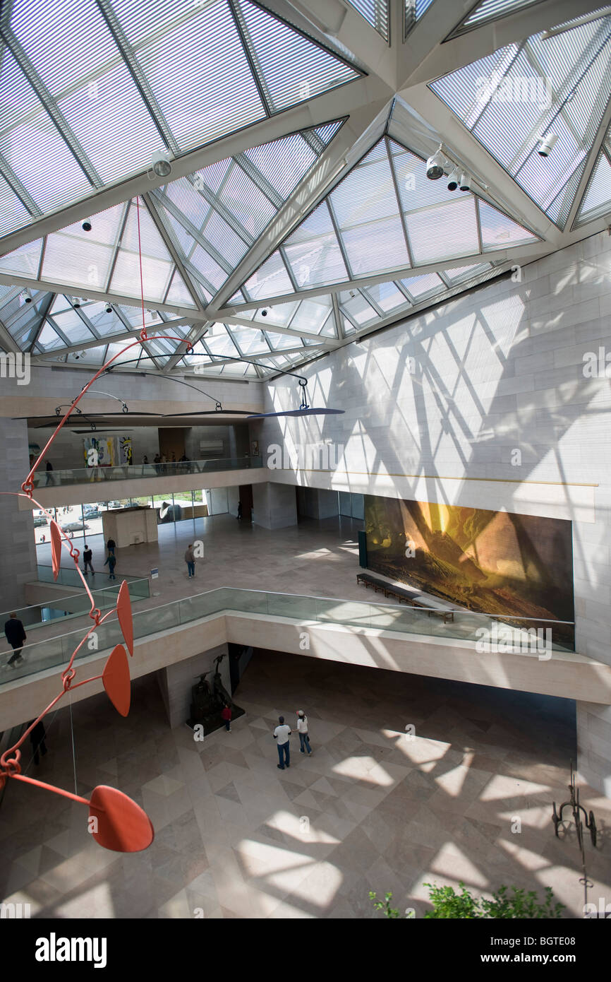 national gallery of art east building, washington dc by im pei interior ...