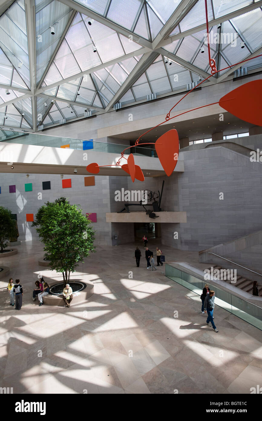 national gallery of art, washington dc by im pei interior of atrium ...