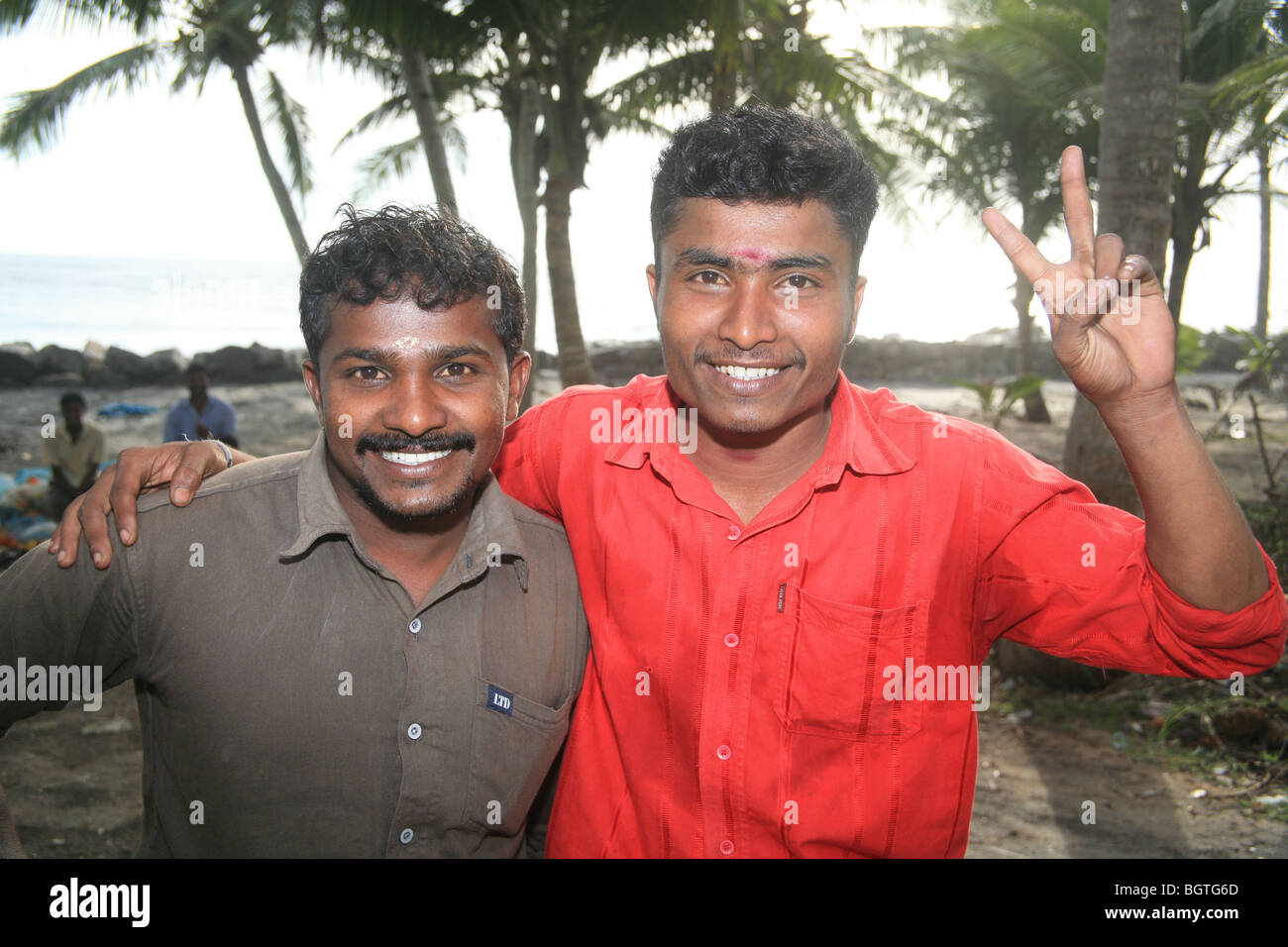 Two local men, Kerala India Stock Photo - Alamy
