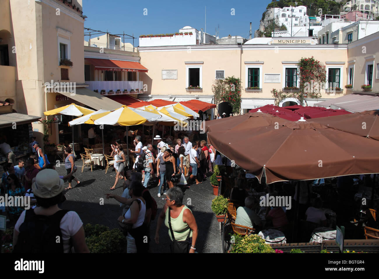 Piazza umberto capri town capri hi-res stock photography and images - Alamy