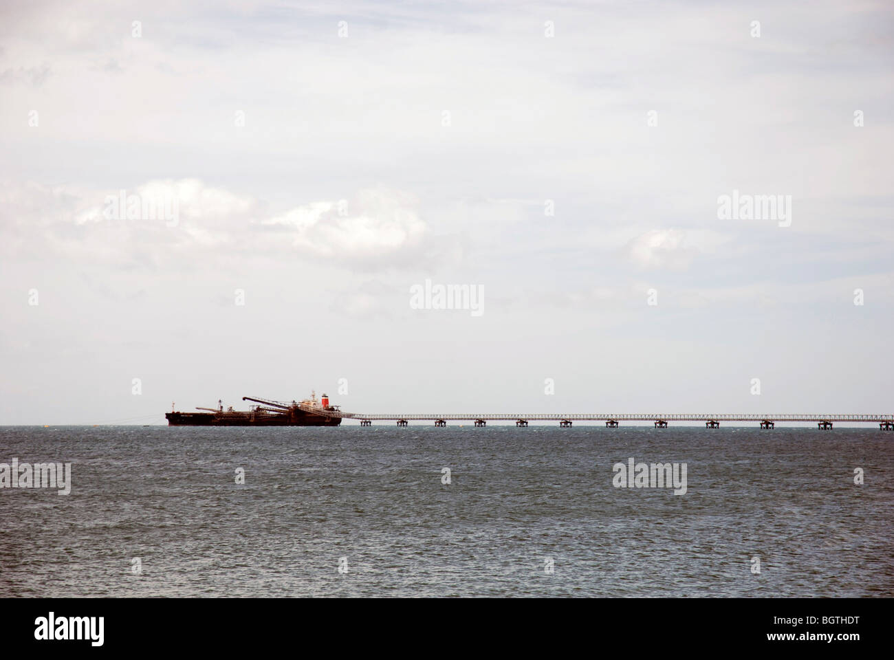 Bulk minerals cargo ship at Port Latta on the North West coast of ...