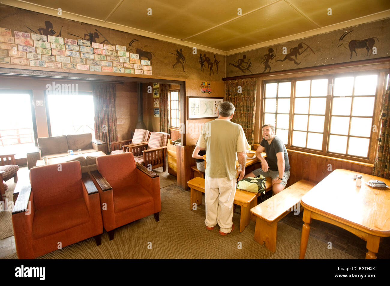 The pub at the top of the Sani Pass. The Sani Pass, which goes from ...