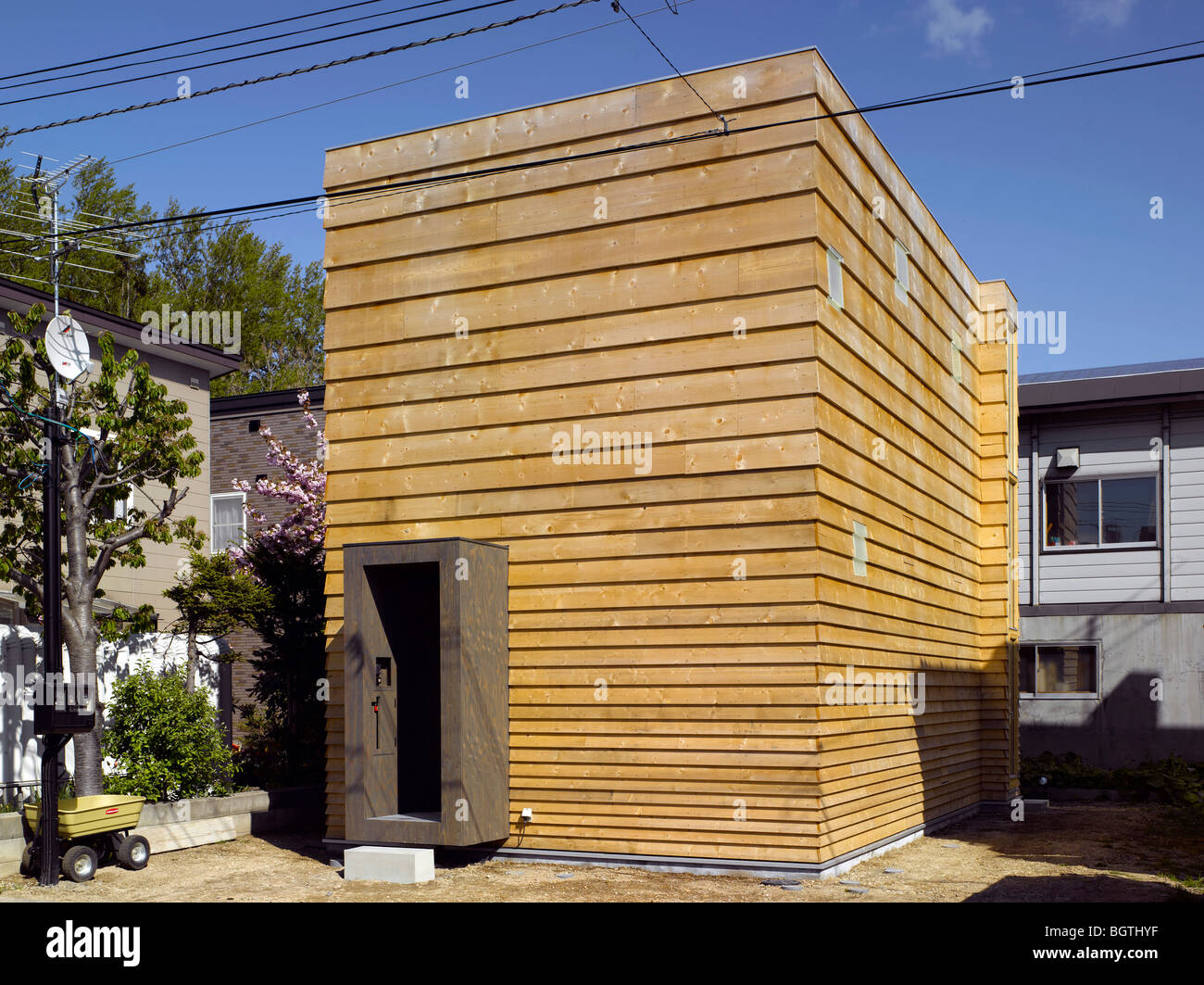 Hokkaido House Exterior View Stock Photo - Alamy