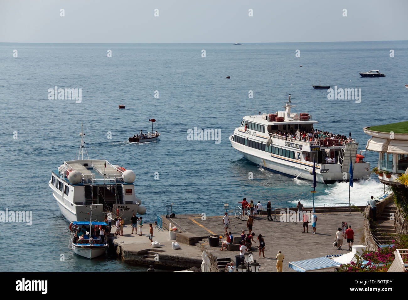 Positano harbour hi-res stock photography and images - Alamy