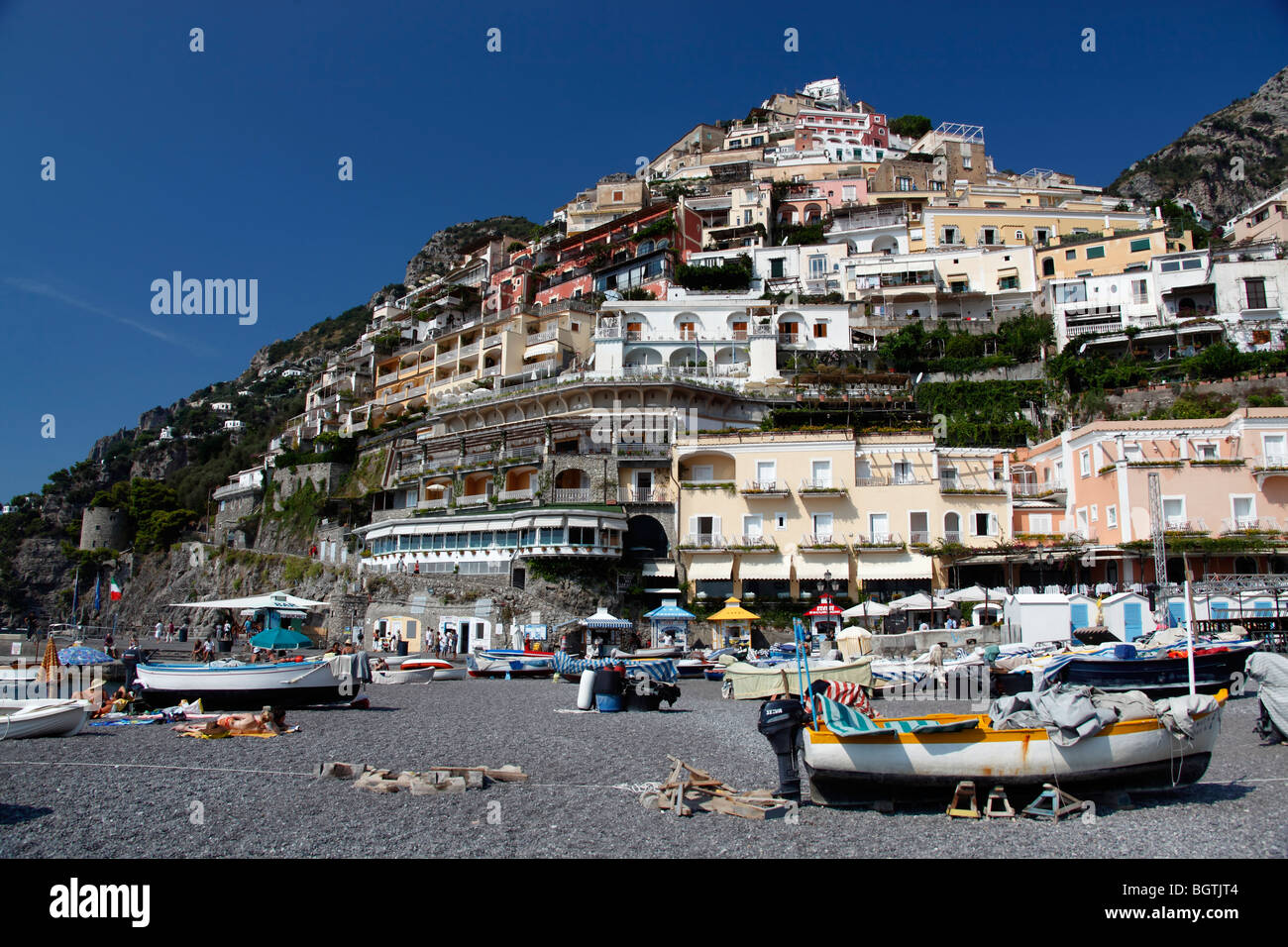 Positano harbour italy hi-res stock photography and images - Alamy