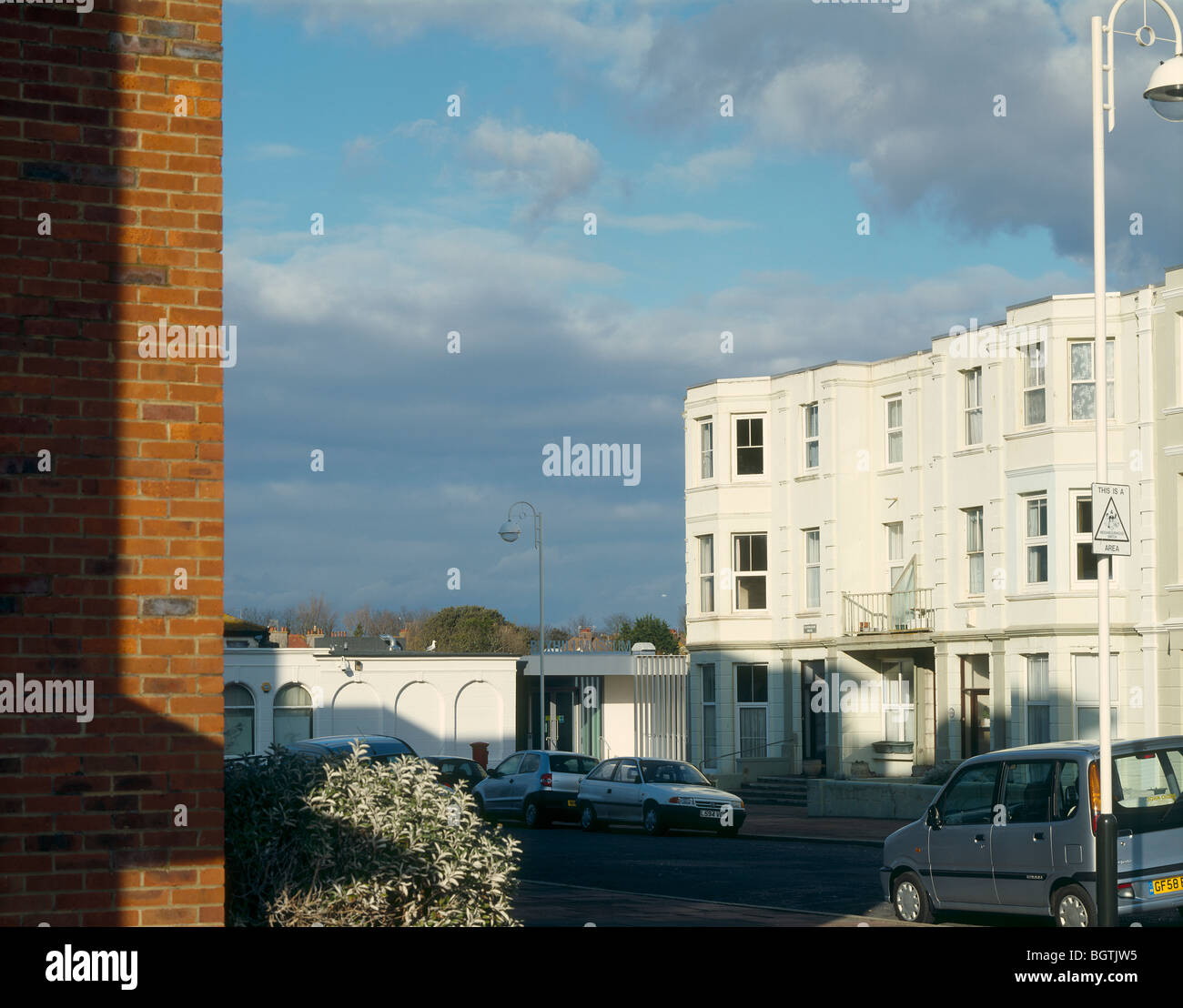 bexhill museum, long view from sea front Stock Photo - Alamy