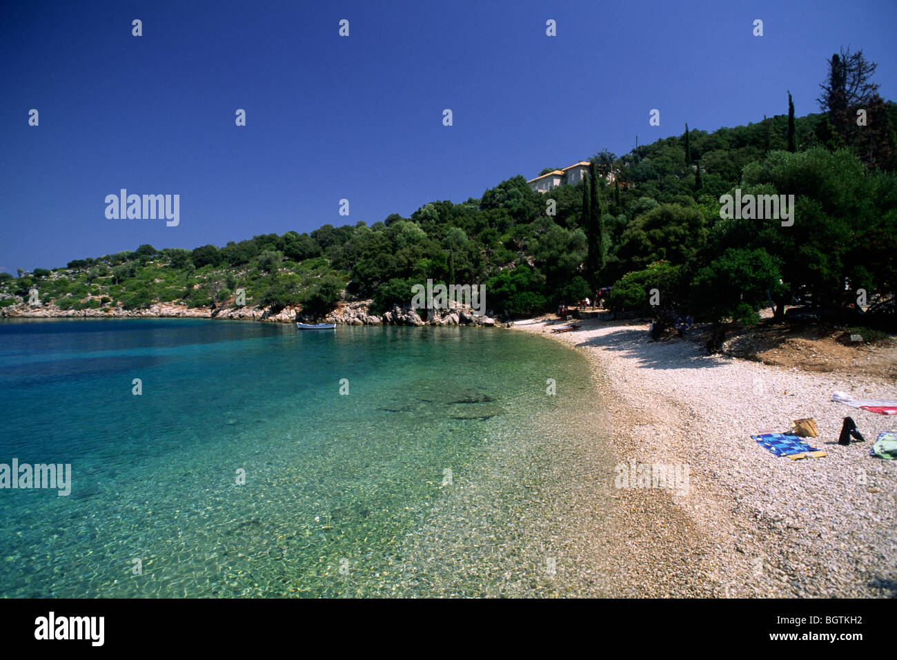 greece, ionian islands, ithaca, kioni beach Stock Photo - Alamy