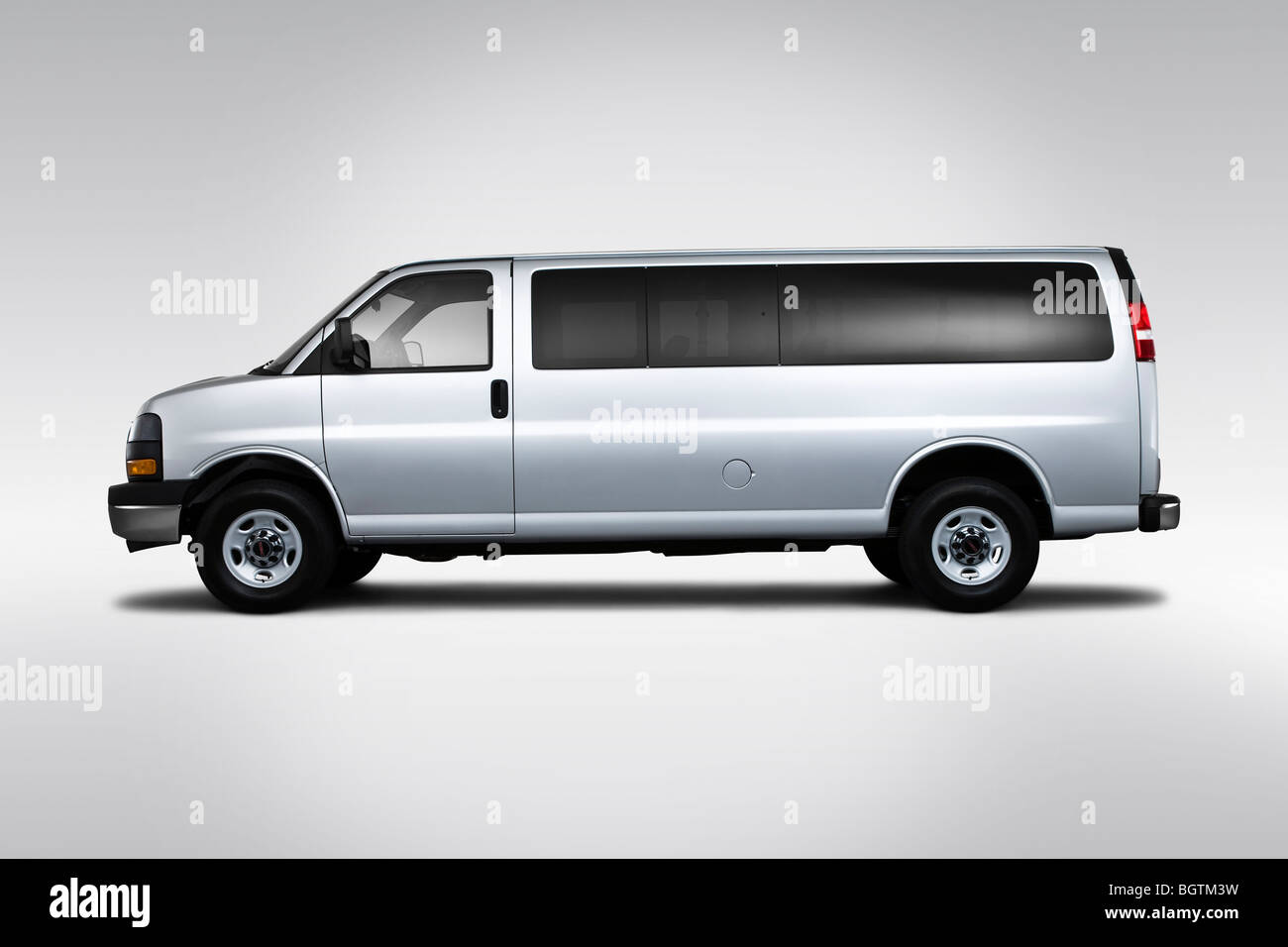 White Gmc Vans Side View