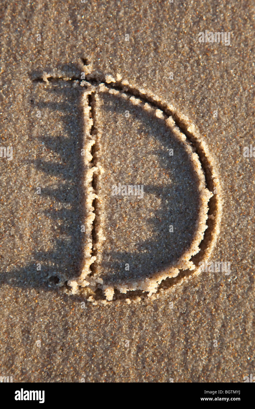 Letter written in the beach Stock Photo - Alamy