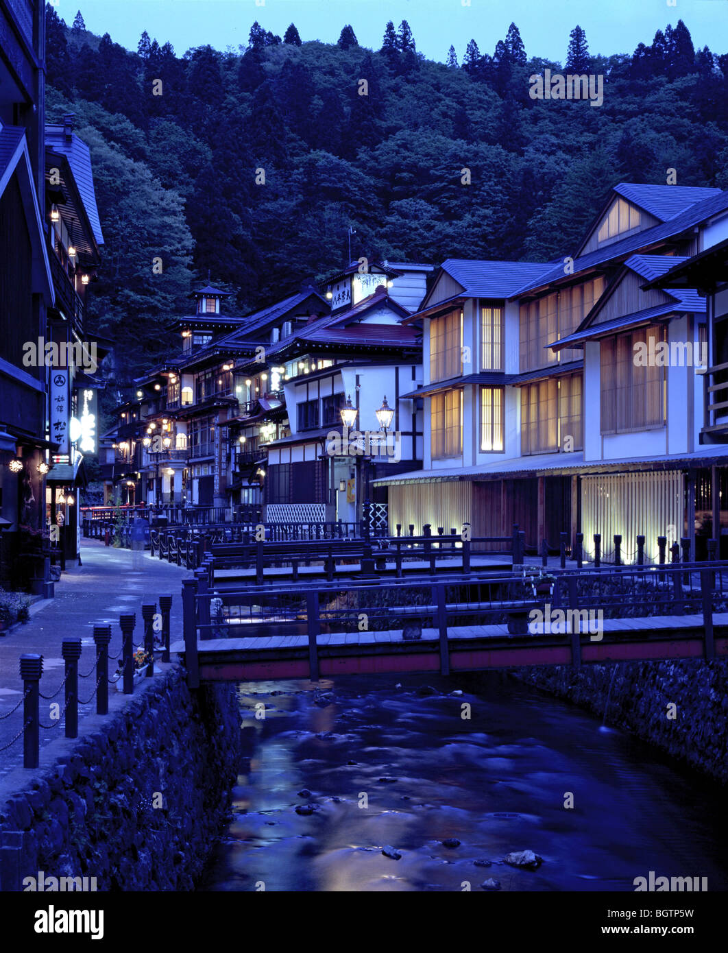 GINZAN ONSEN FUJIYA, YAMAGATA, JAPAN, KENGO KUMA & ASSOCIATES Stock ...