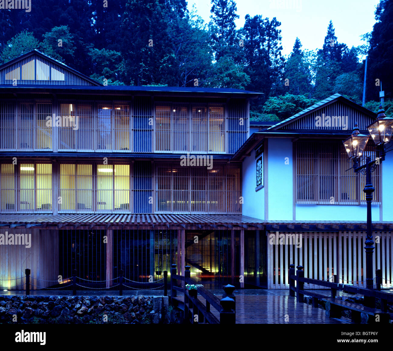 GINZAN ONSEN FUJIYA, YAMAGATA, JAPAN, KENGO KUMA & ASSOCIATES Stock ...