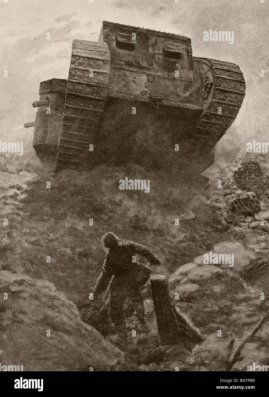 Early model british tank on hi-res stock photography and images - Alamy
