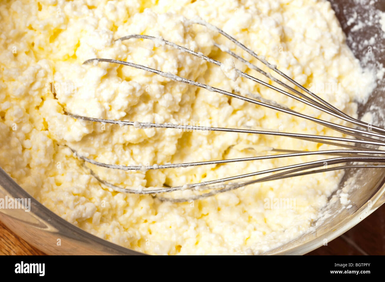 Mixing a dough Stock Photo - Alamy