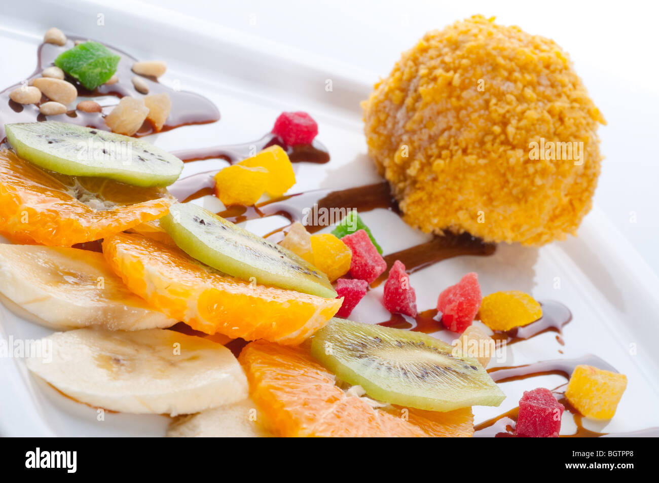 Sweet orange banana dessert hi-res stock photography and images - Alamy