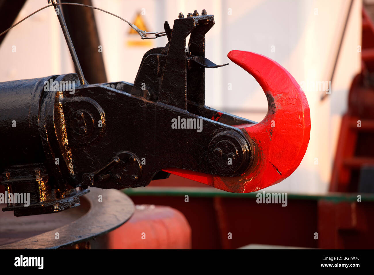hook on a ship Stock Photo - Alamy