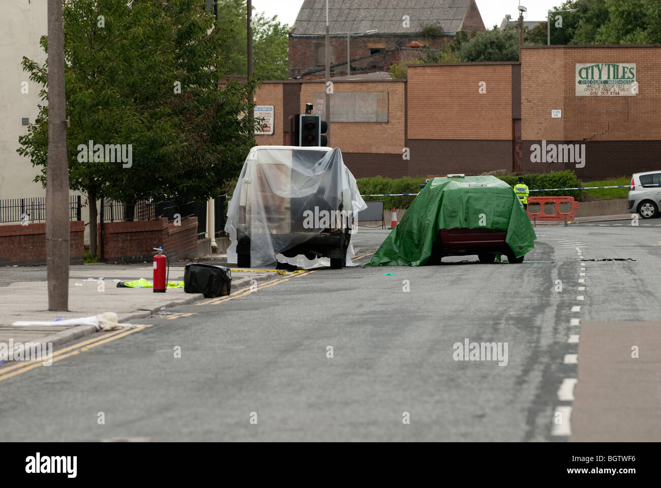 Firefighters on scene fire hi-res stock photography and images - Alamy