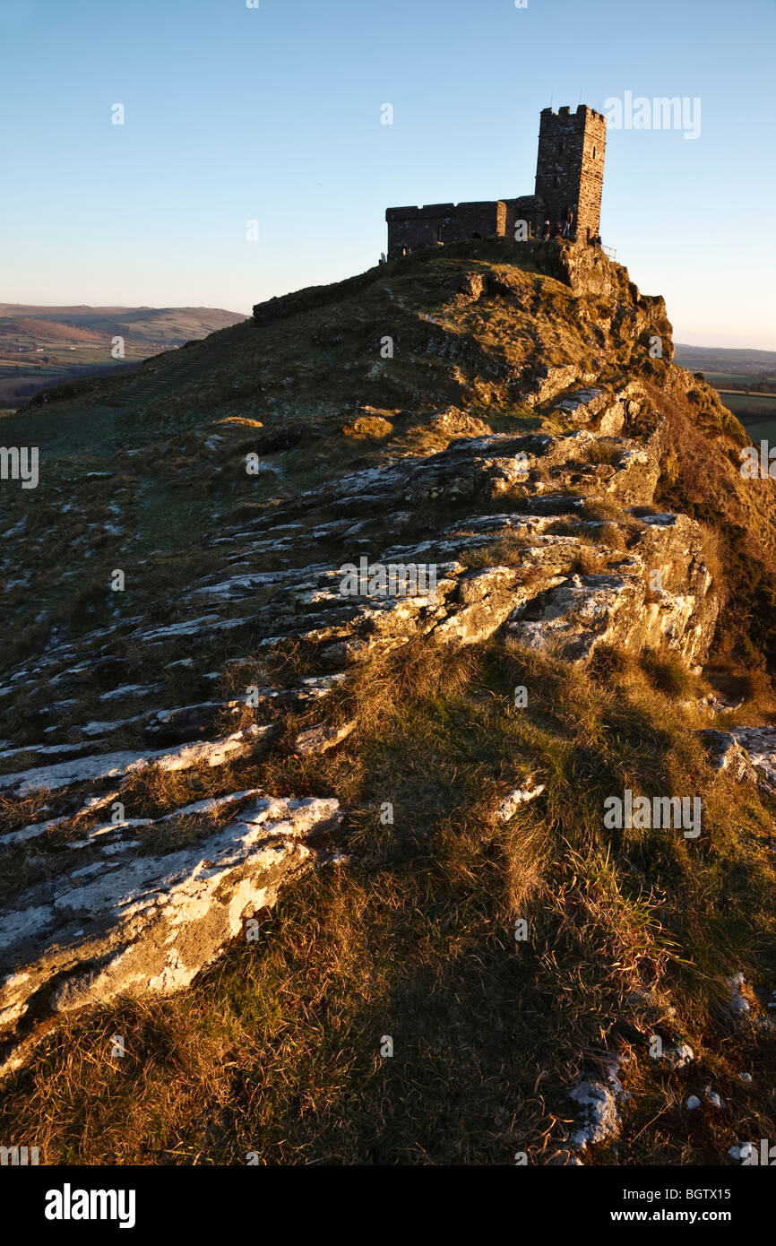 Brentor church tower hi-res stock photography and images - Alamy