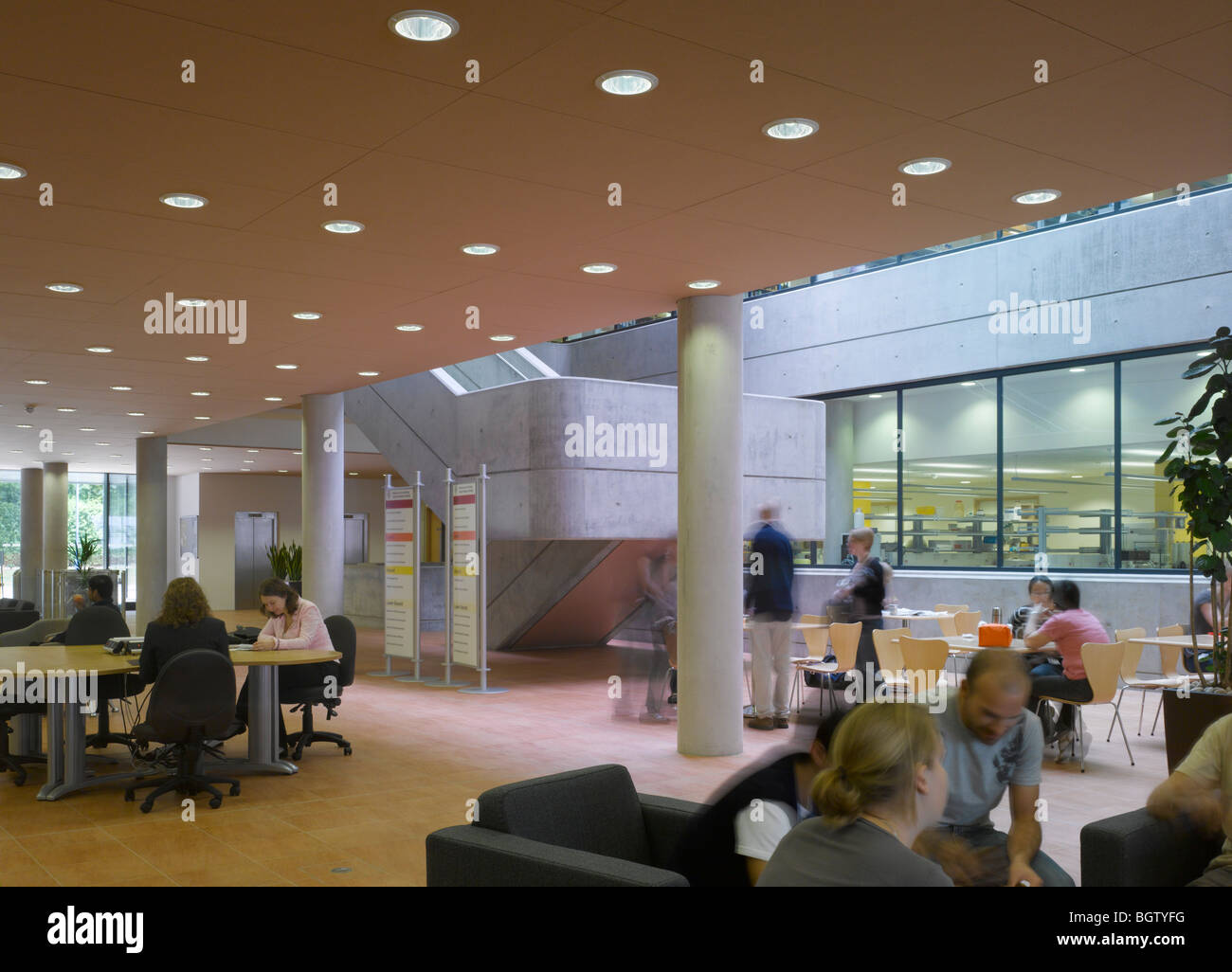 old road campus|atrium Stock Photo - Alamy