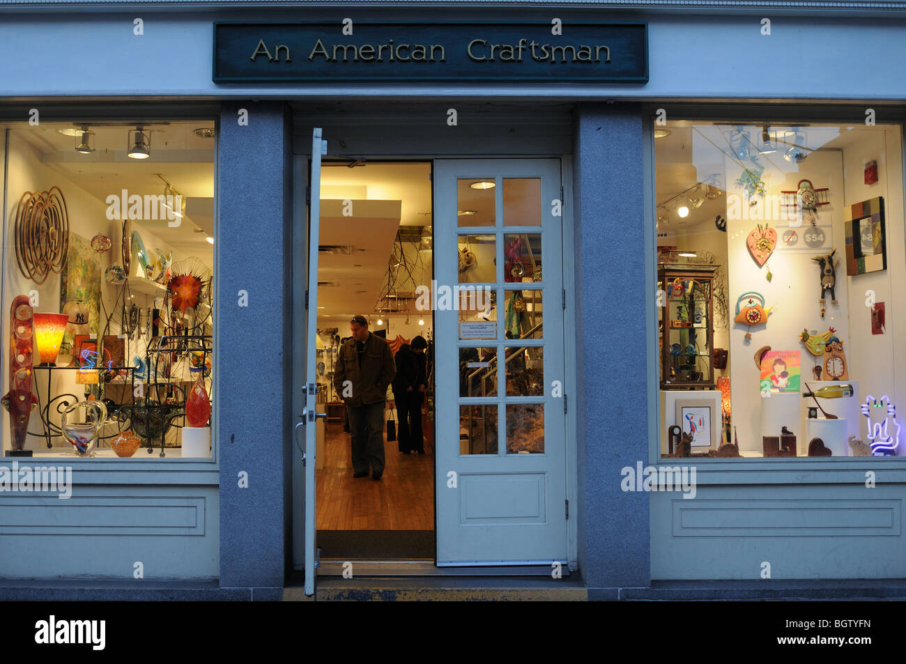 The American Craftsman store in the South Street Seaport Stock Photo ...
