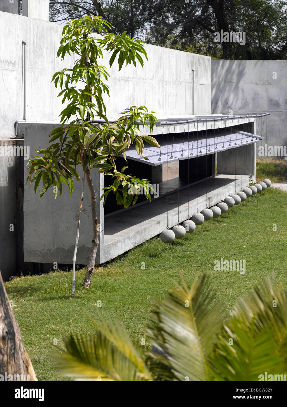THE HOUSE WITH BALLS, AHMEDABAD, INDIA, MATHAROO ASSOCIATES Stock Photo ...