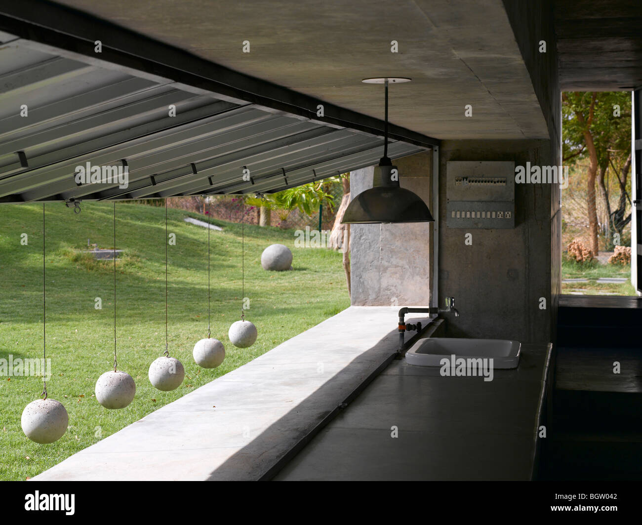 THE HOUSE WITH BALLS, AHMEDABAD, INDIA, MATHAROO ASSOCIATES Stock Photo ...