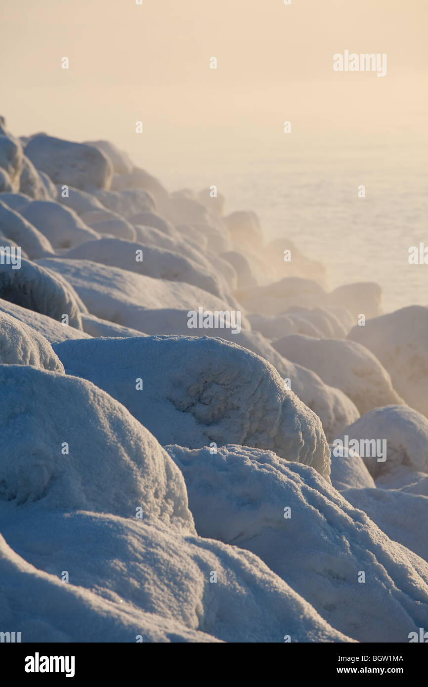 Winter landscape, frozen sea Stock Photo - Alamy