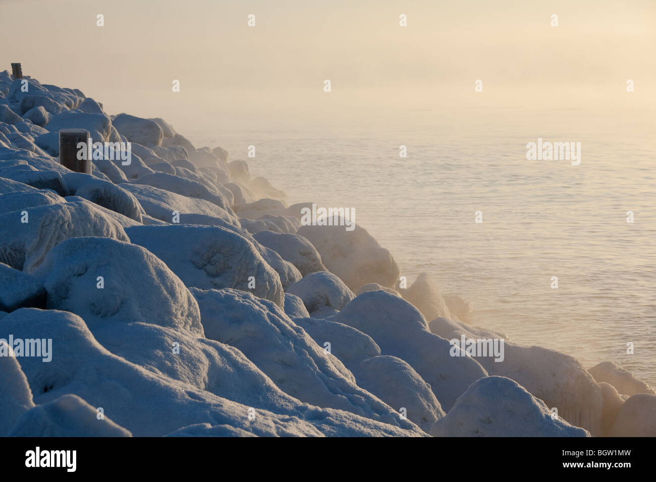 Winter landscape, frozen sea Stock Photo - Alamy