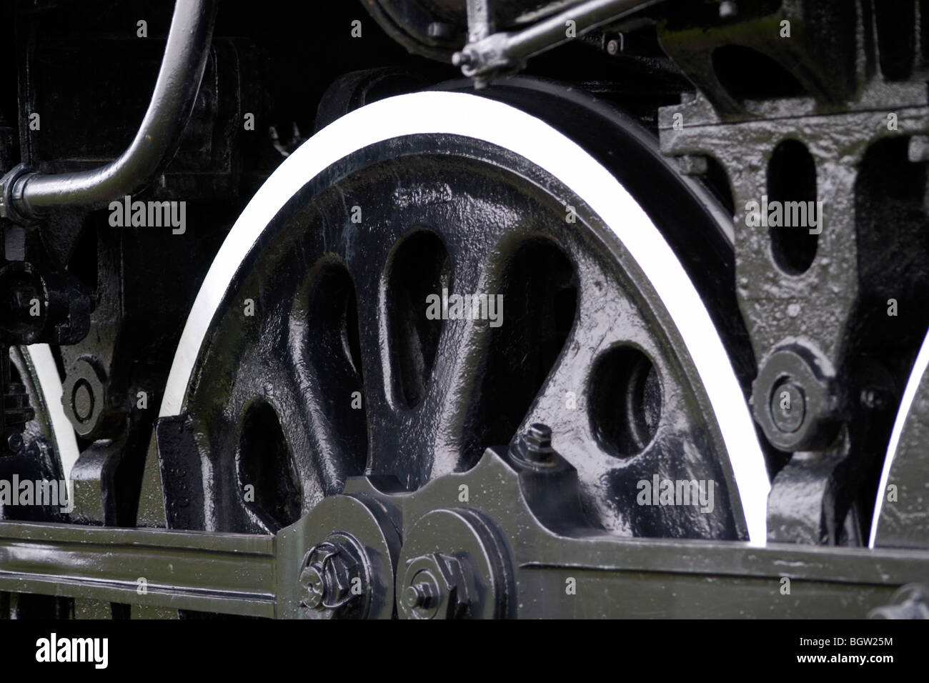 Vintage train wheel Stock Photo - Alamy