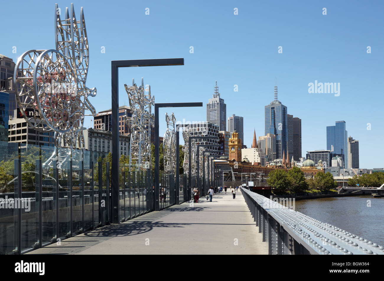 Yarra river melbourne sculpture hi-res stock photography and images - Alamy