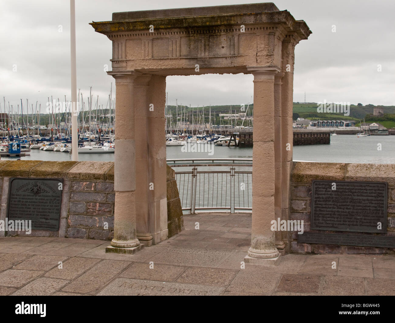Mayflower Steps, Plymouth, Devon, England Stock Photo - Alamy