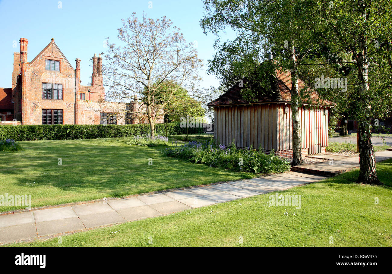 crow's hall, a 16th century moated manor house in suffolk Stock Photo ...