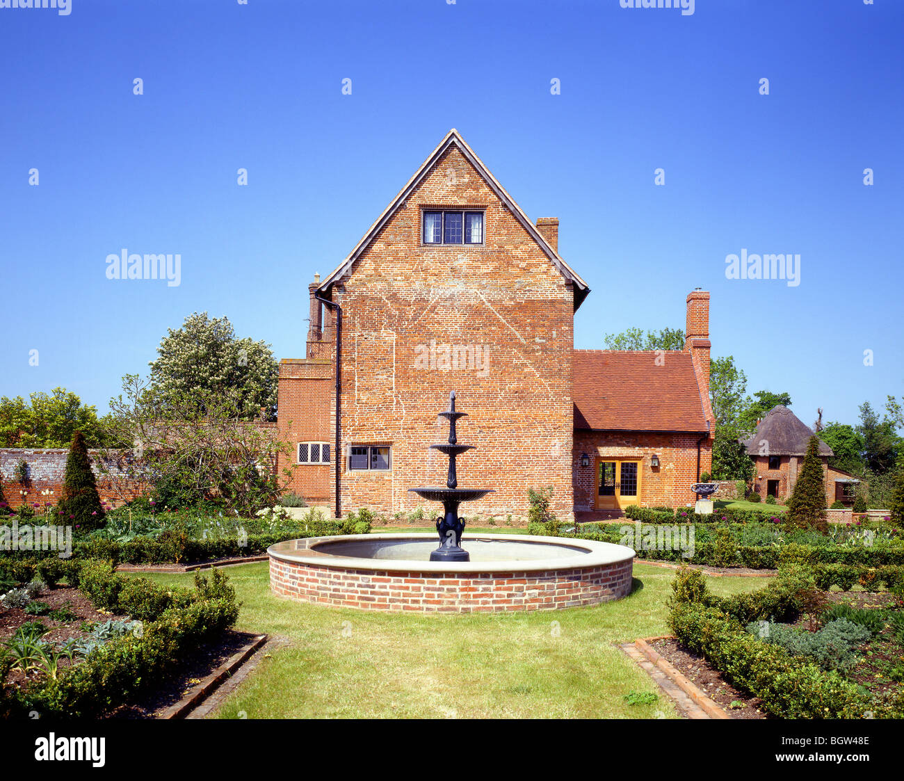 crow's hall, a 16th century moated manor house in suffolk Stock Photo ...