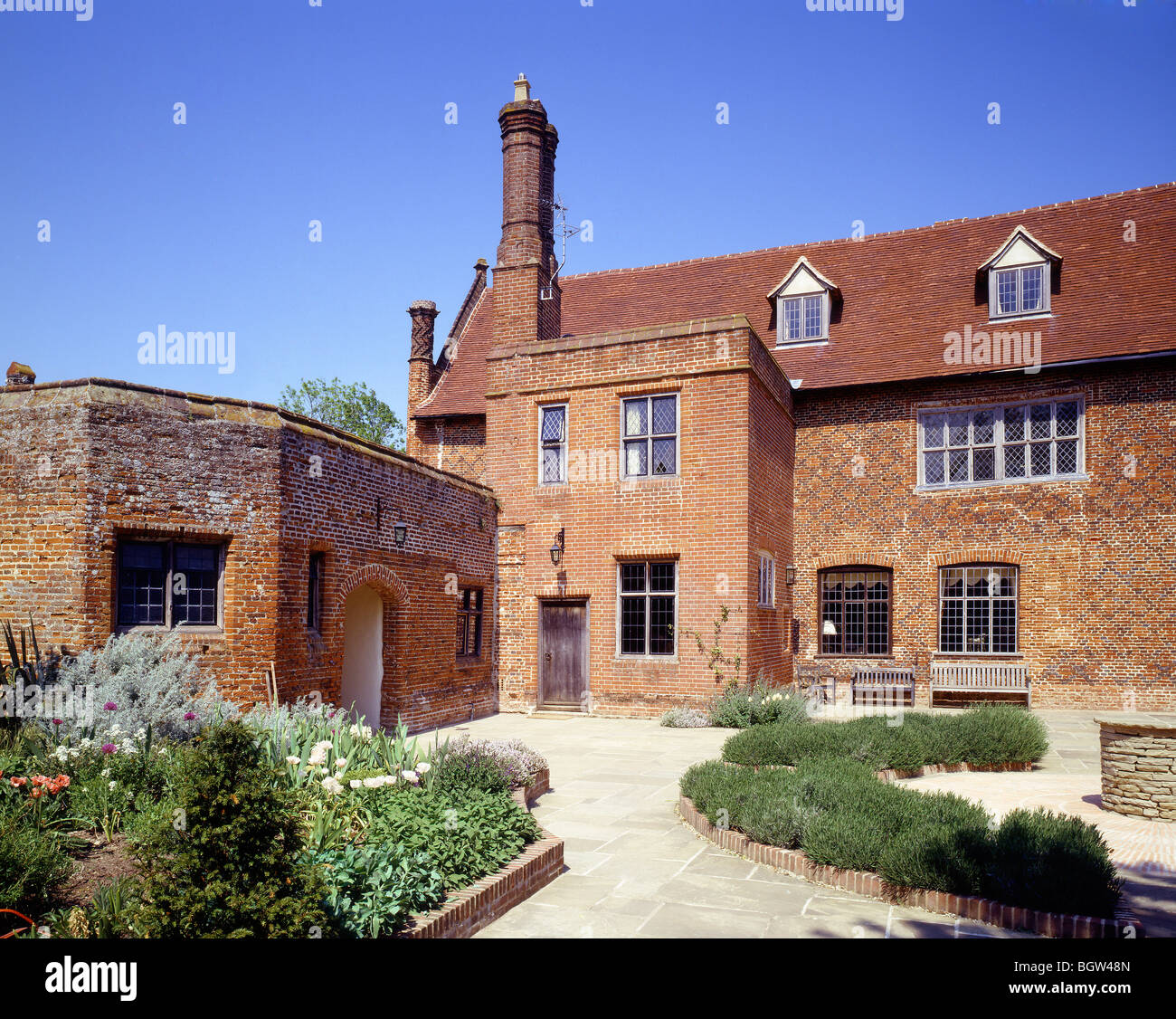 crow's hall, a 16th century moated manor house in suffolk Stock Photo ...