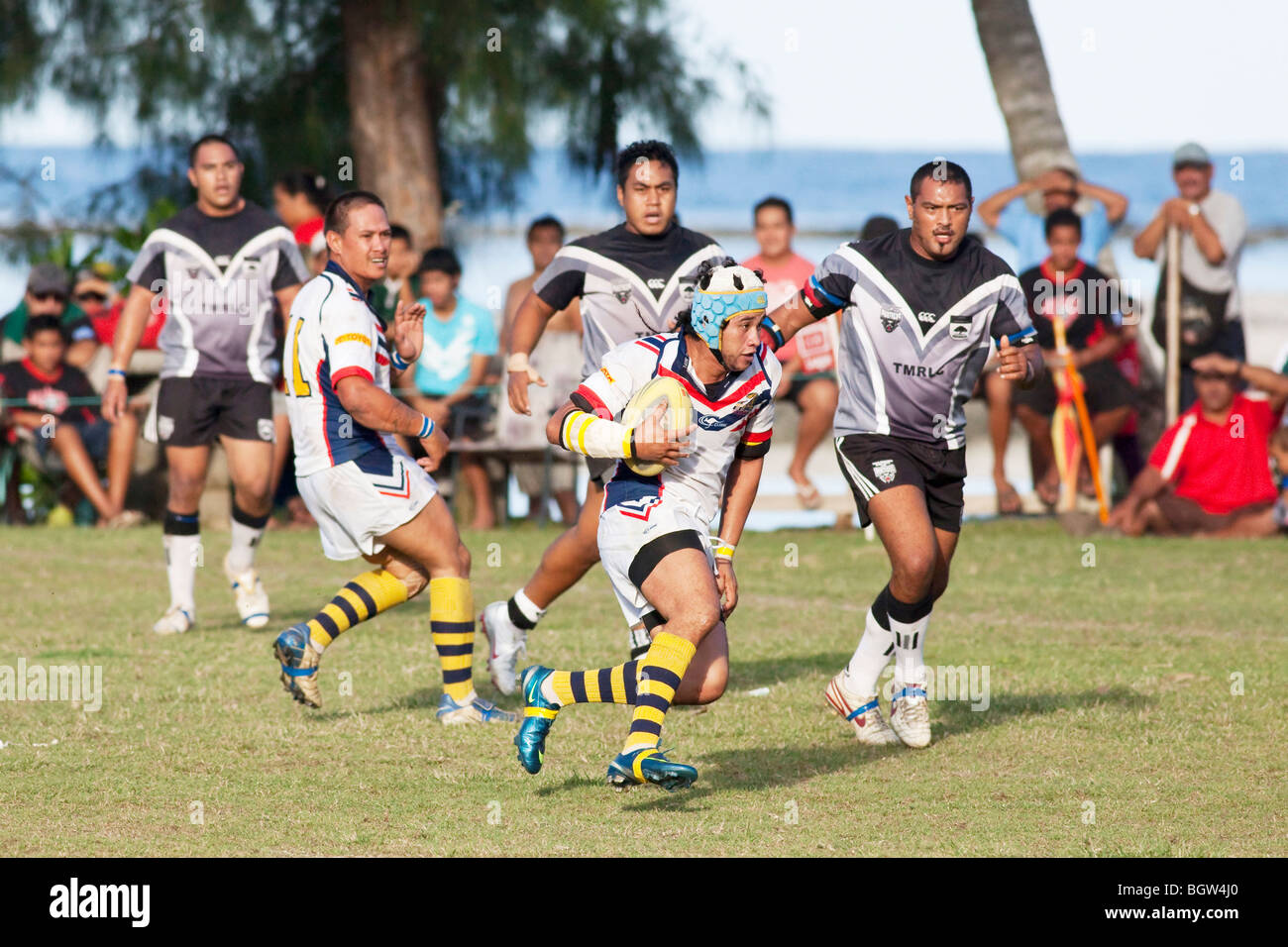 A rugby game on Rarotonga in The Cook Islands Stock Photo - Alamy