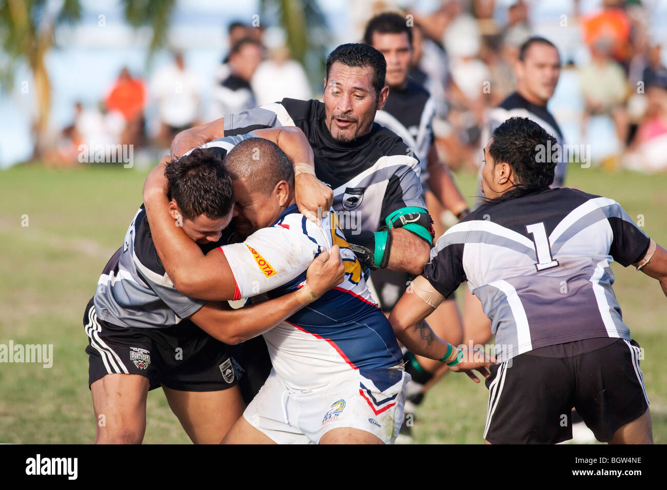 A rugby game on Rarotonga in The Cook Islands Stock Photo - Alamy