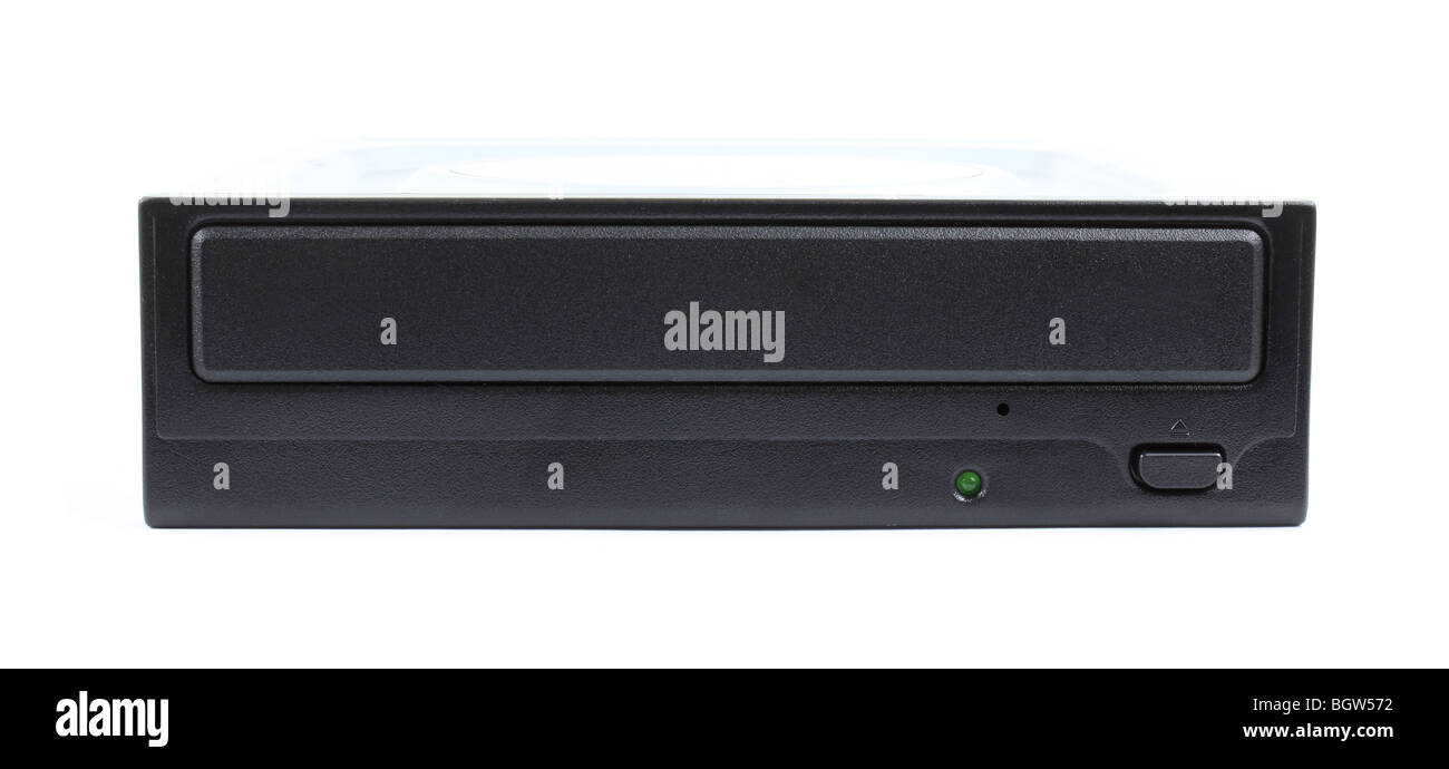 Front of DVD computer component Stock Photo - Alamy