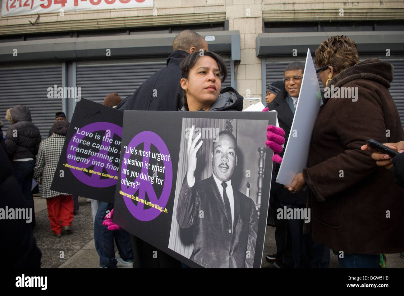 The MLK March for Peace to End Gun and Youth Violence in the Bronx in ...
