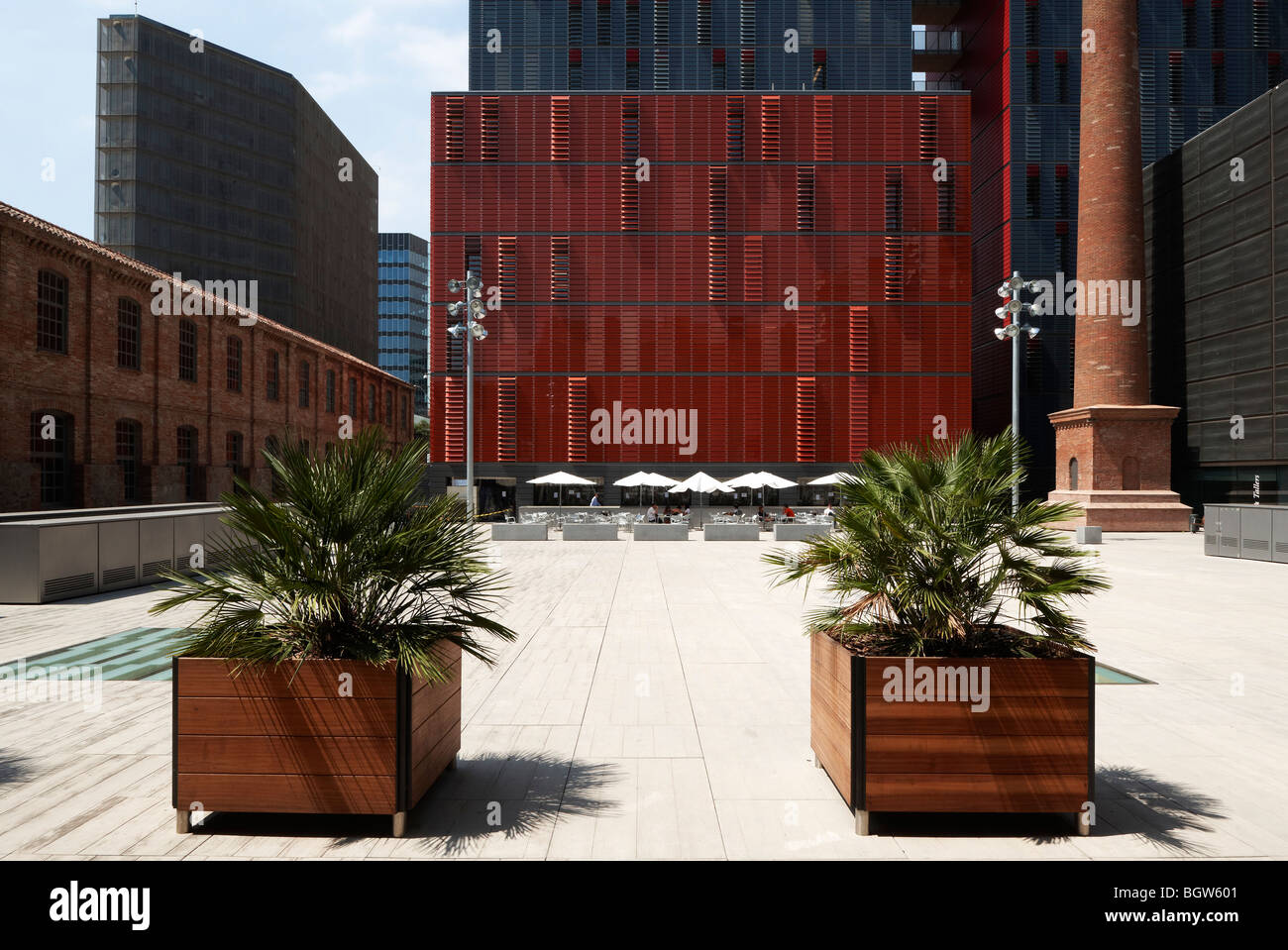morning exterior view large square showing enormous conical brick ...