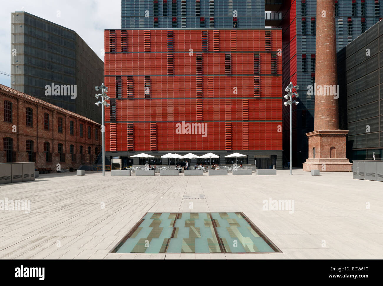 morning exterior view large square showing enormous conical brick ...