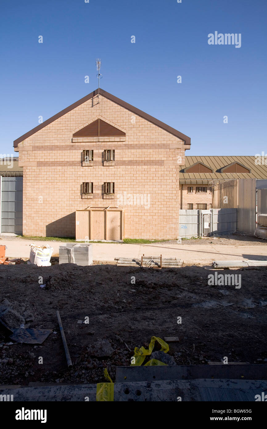 high down prison prison wing / consruction site Stock Photo - Alamy