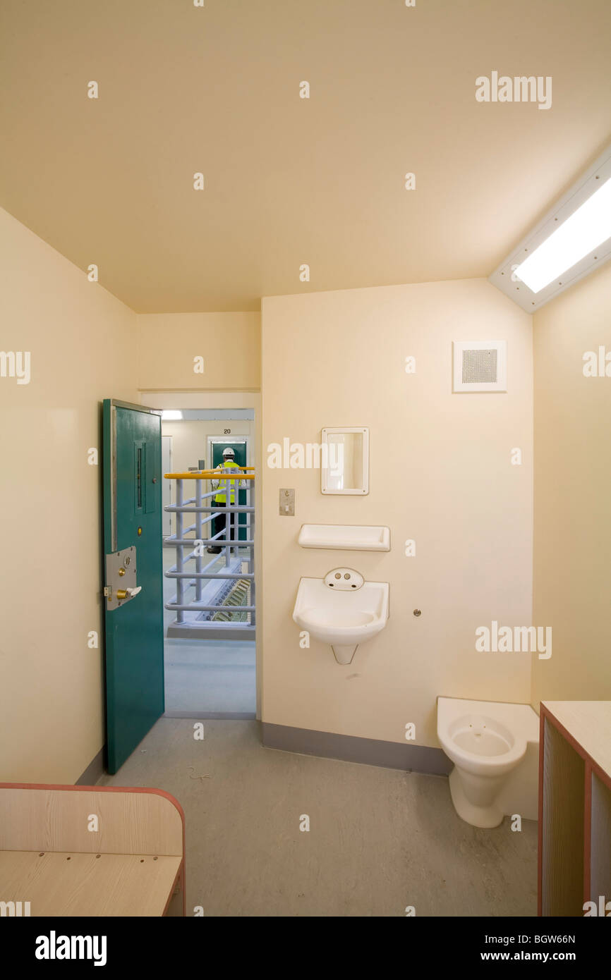 high down prison prison cell Stock Photo - Alamy