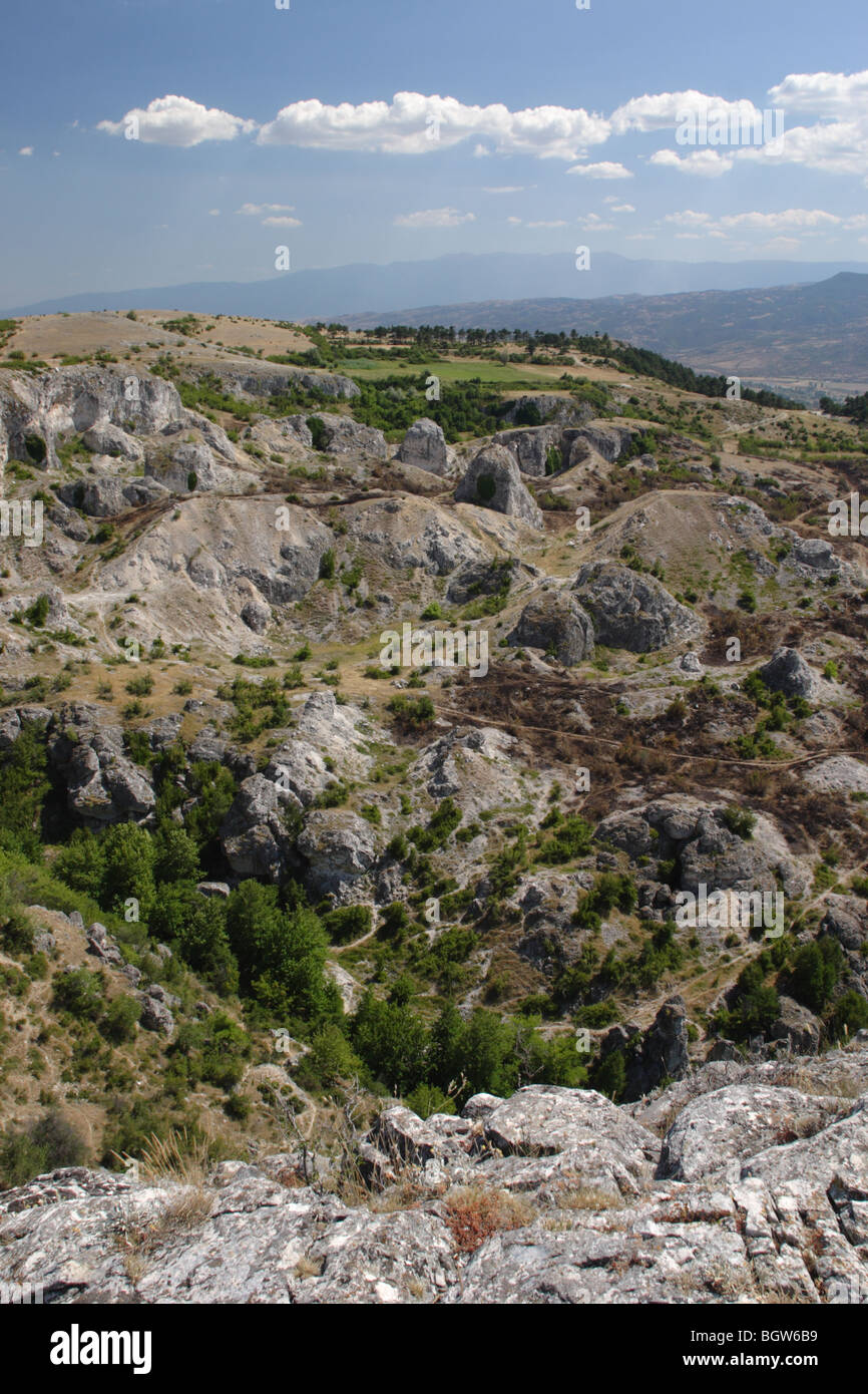 Landscape from the region near village of Ilindenci, Struma Valley ...