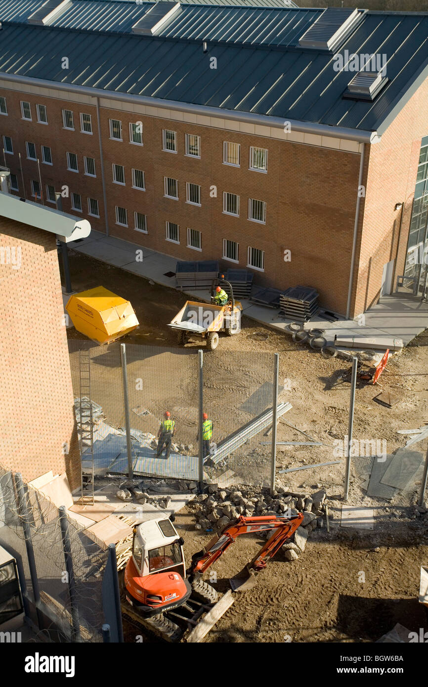 high down prison construction of new cell block Stock Photo - Alamy