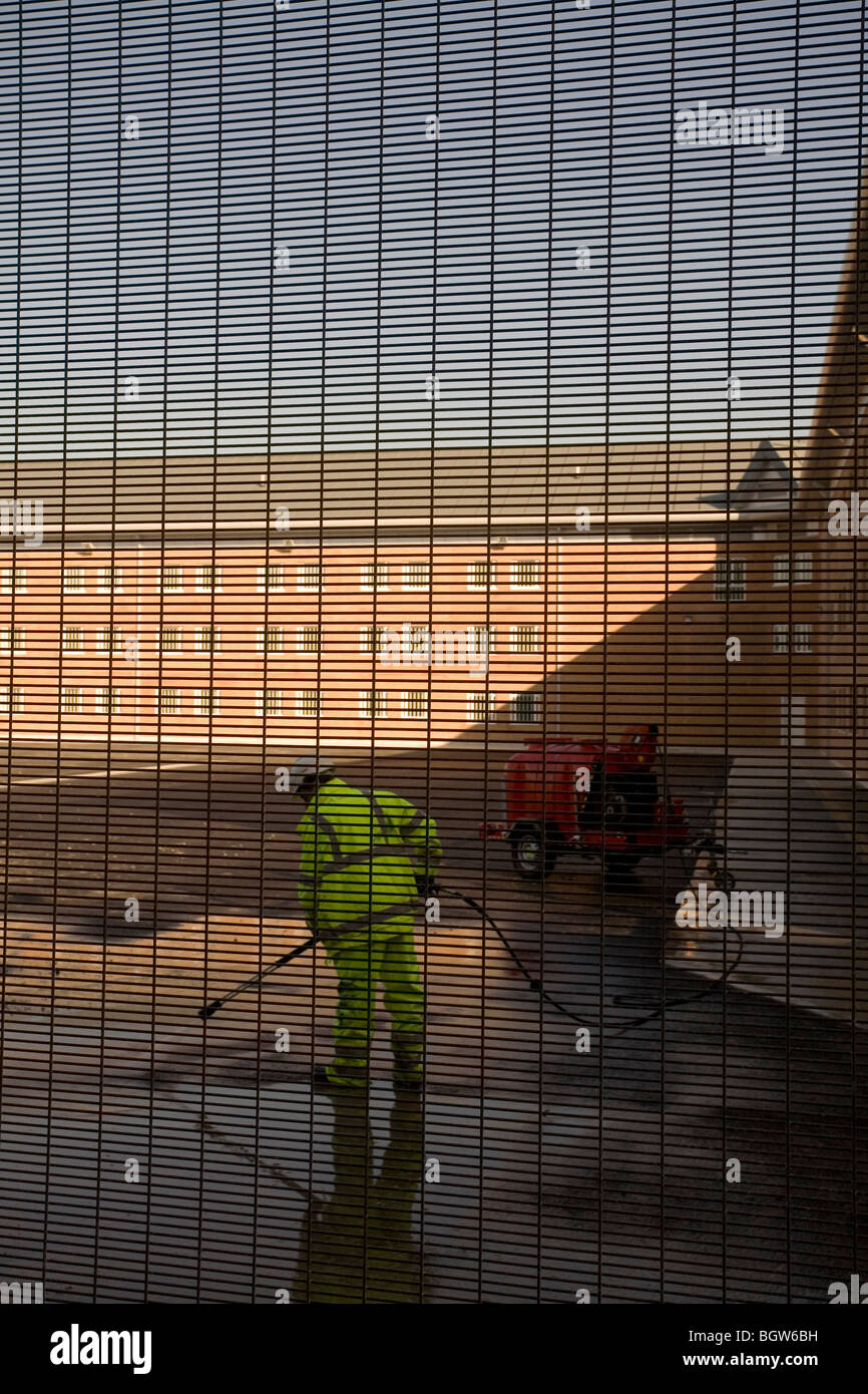 high down prison construction of new cell block Stock Photo - Alamy