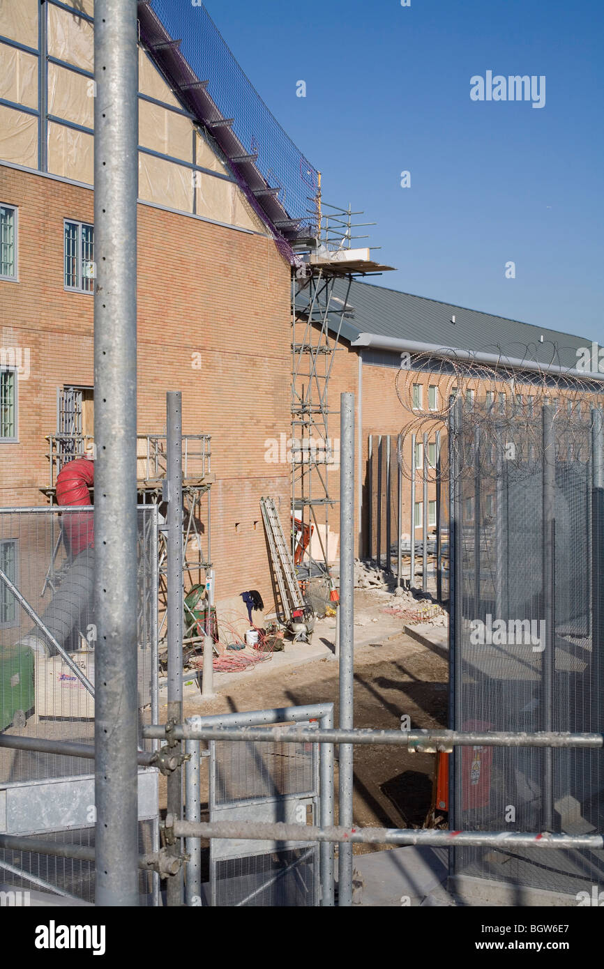 high down prison construction of new cell block Stock Photo - Alamy