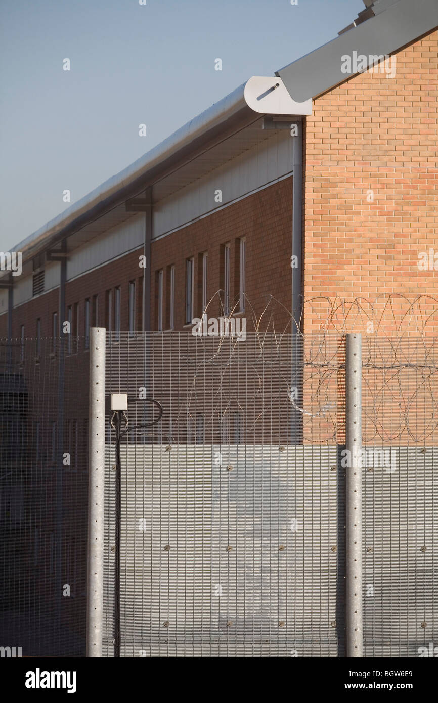 high down prison new cell block Stock Photo - Alamy