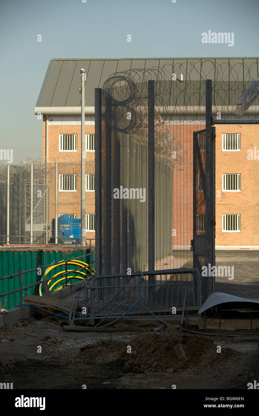 high down prison new cell block Stock Photo - Alamy