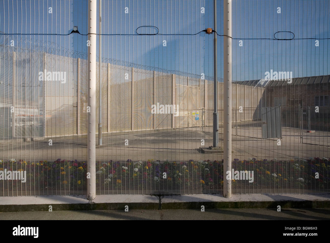 high down prison prison garden Stock Photo - Alamy