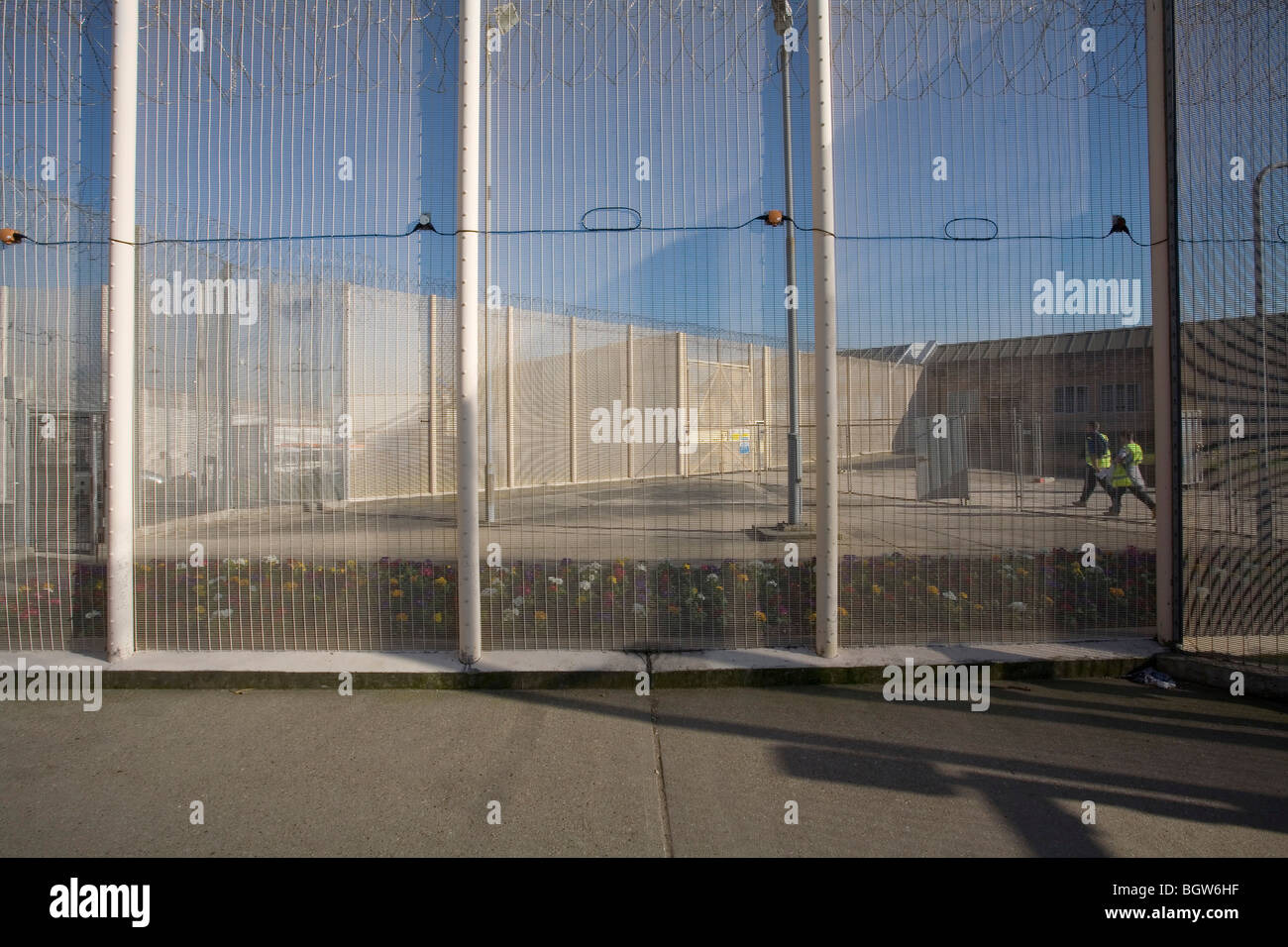high down prison prison garden Stock Photo - Alamy