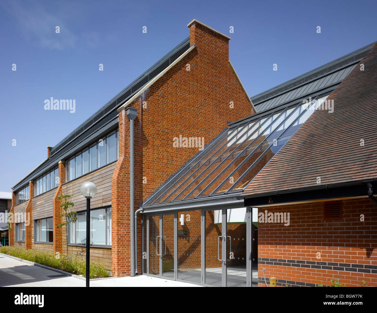 cranleigh school science wing Stock Photo - Alamy